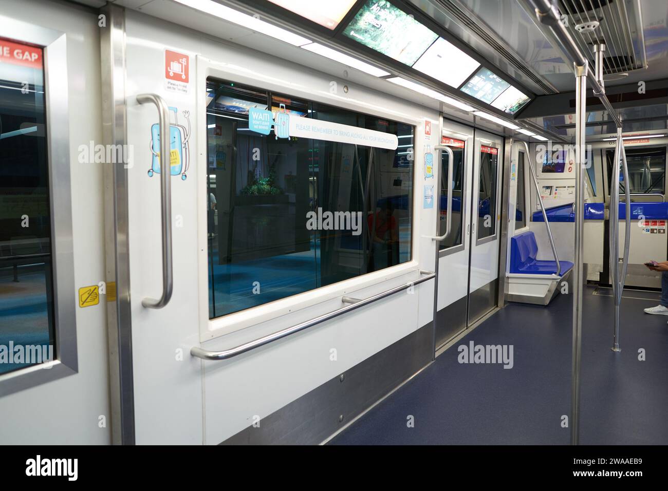 SINGAPORE - NOVEMBER 06, 2023: interior of a Mitsubishi Crystal Mover ...
