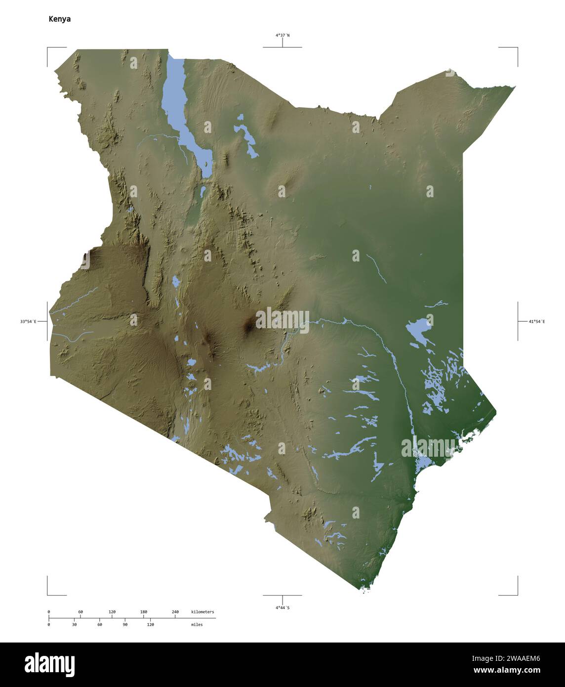 Shape of a Pale colored elevation map with lakes and rivers of the ...