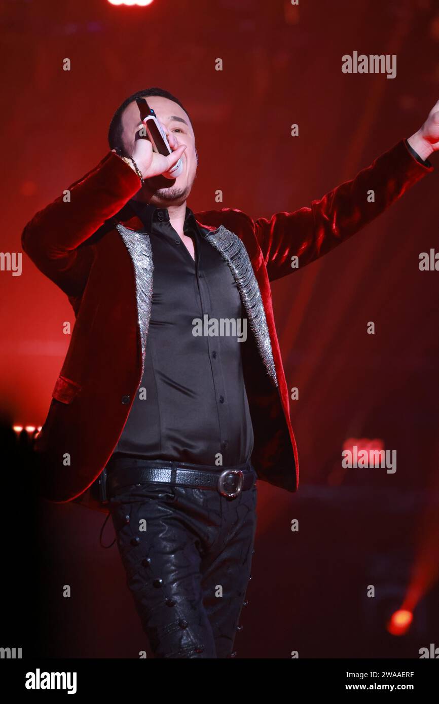 Chinese singer-songwriter Yang Kun attends the New Year's Eve Gala of ...