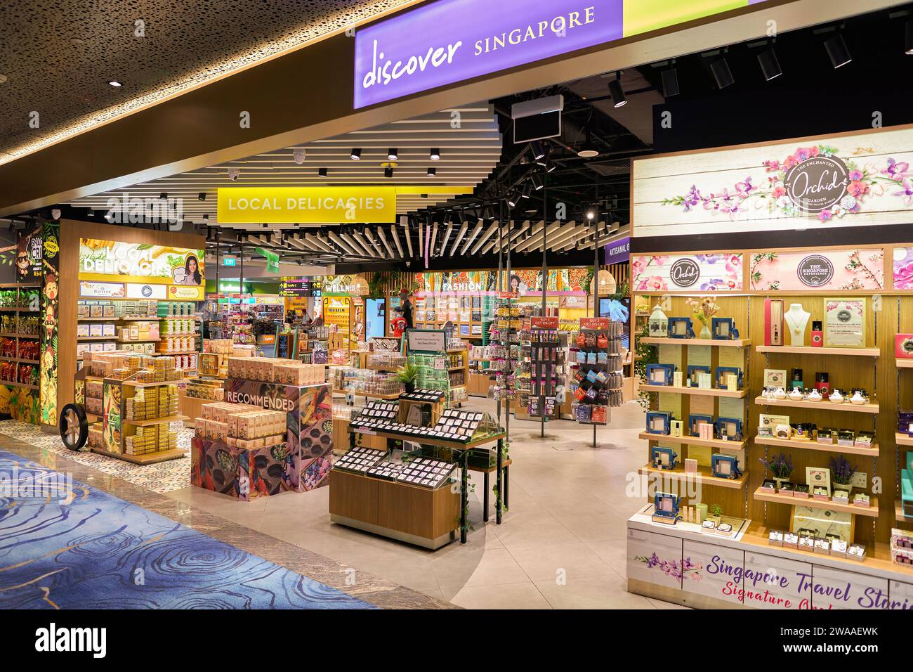 SINGAPORE - NOVEMBER 07, 2023: goods on display at Discover Singapore ...