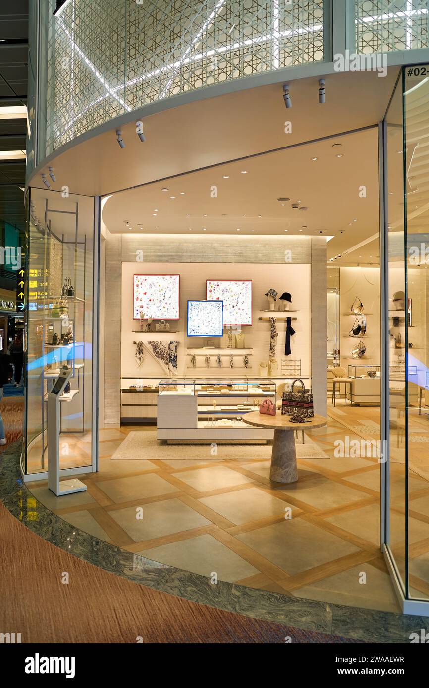 SINGAPORE - NOVEMBER 07, 2023: entrance to Dior store inside Singapore ...