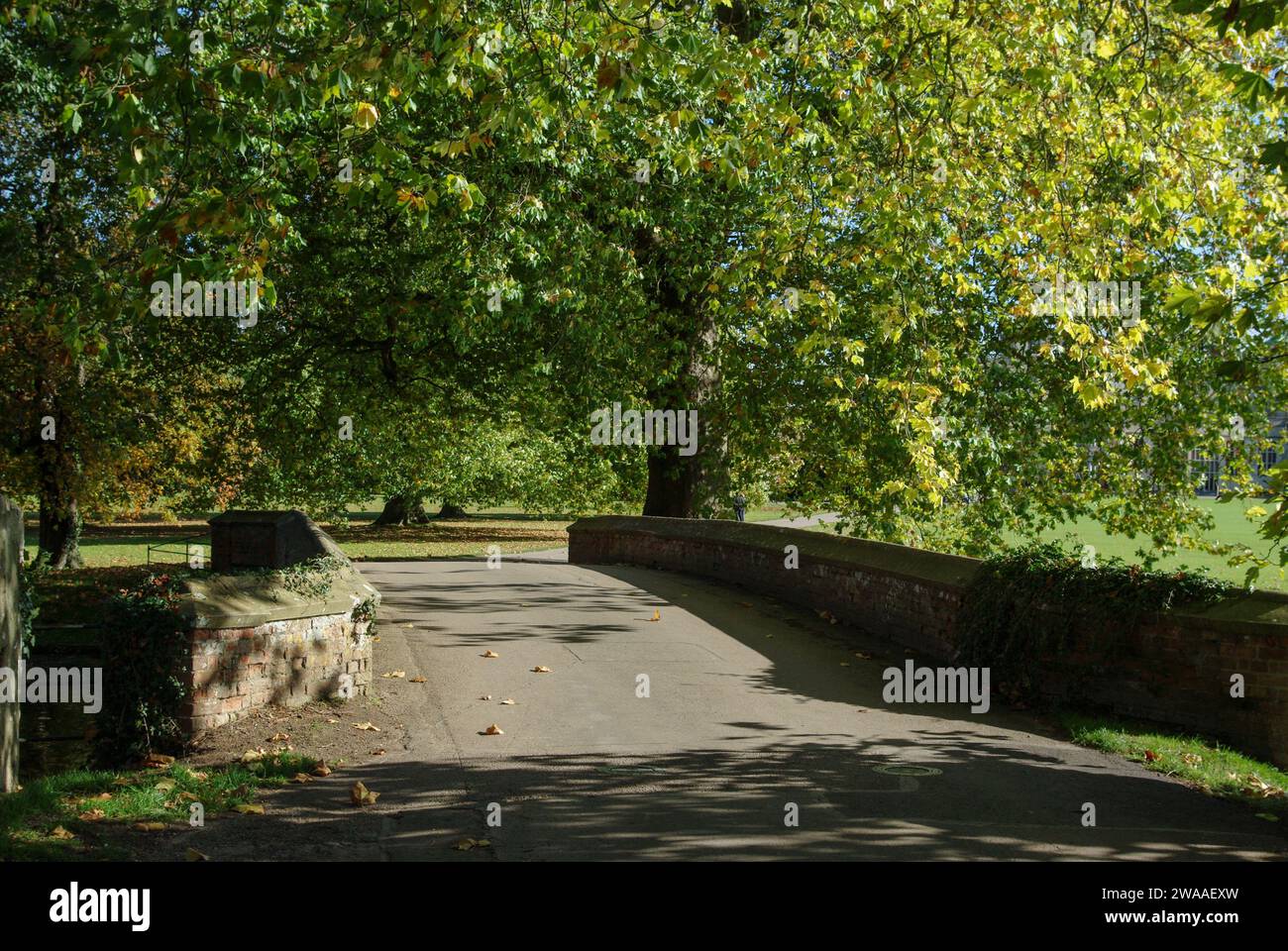 Stable Bridge over the River Cam in the grounds of Audley End House ...