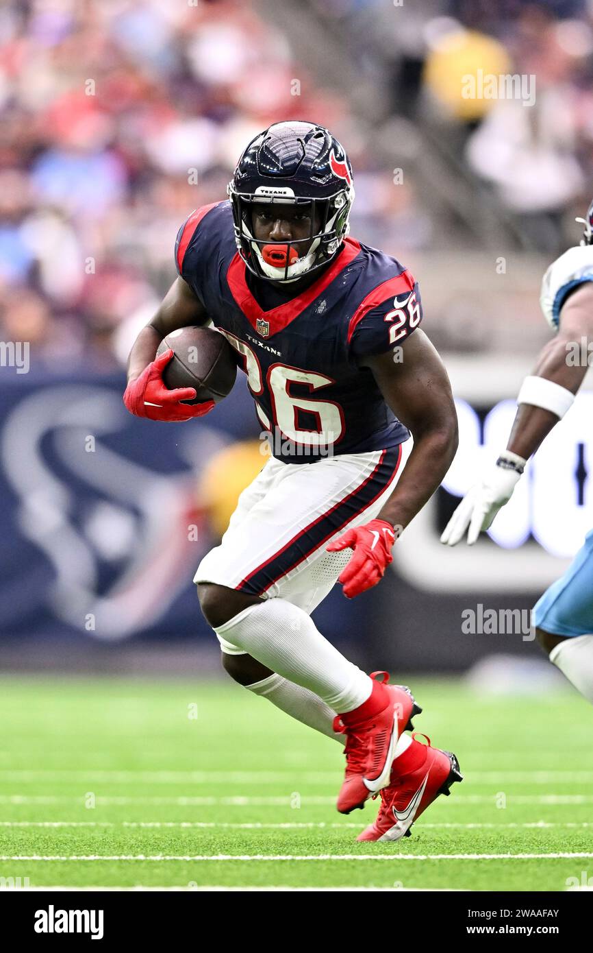 Houston Texans running back Devin Singletary (26) in action against the ...