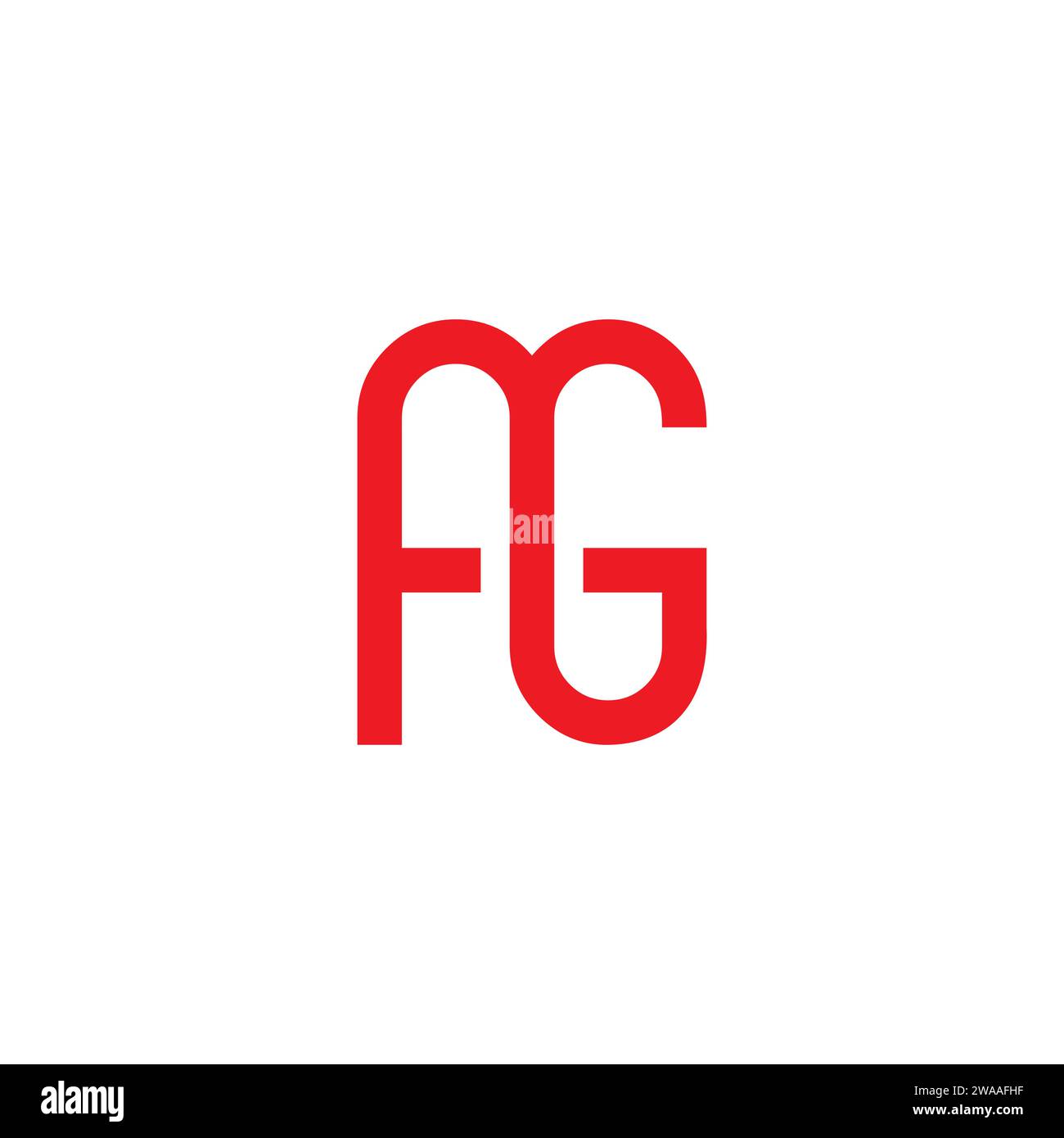 AG Logo Simple and clean Design Stock Vector Image & Art - Alamy
