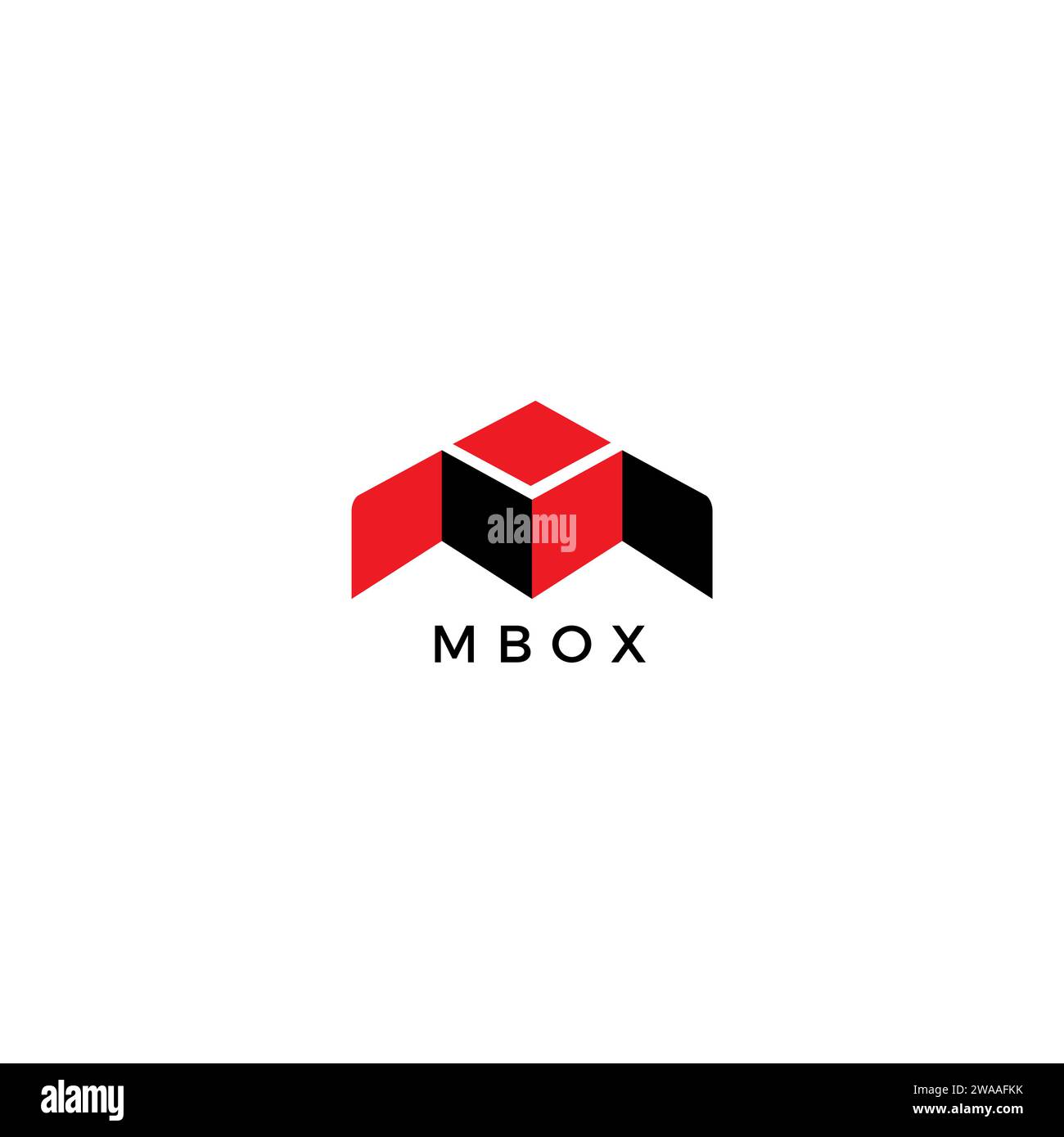 Minimalist box logo Stock Vector Images - Alamy