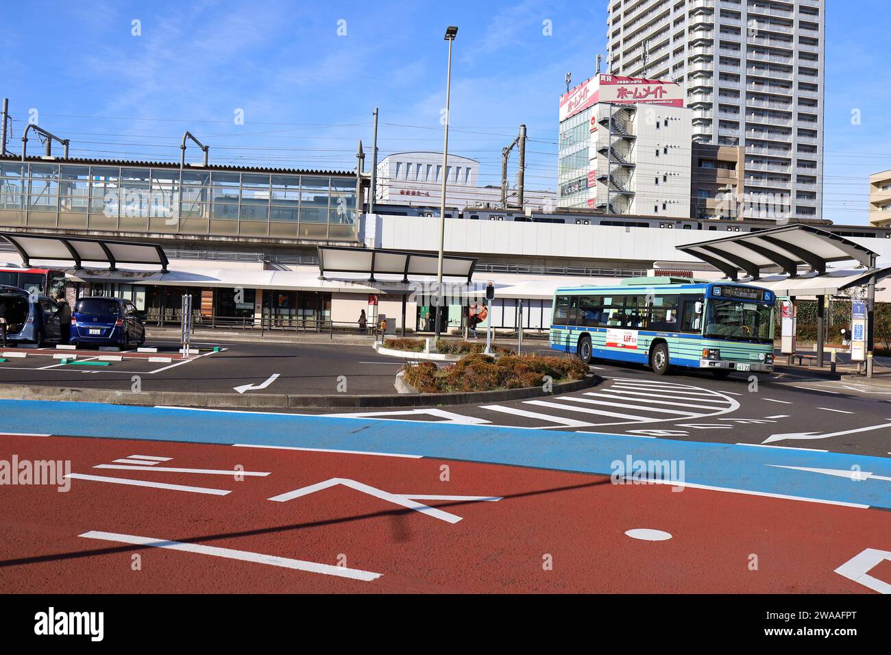 Sendai City, Miyagi Prefecture, Japan. 2 January 2024.Scenery around ...