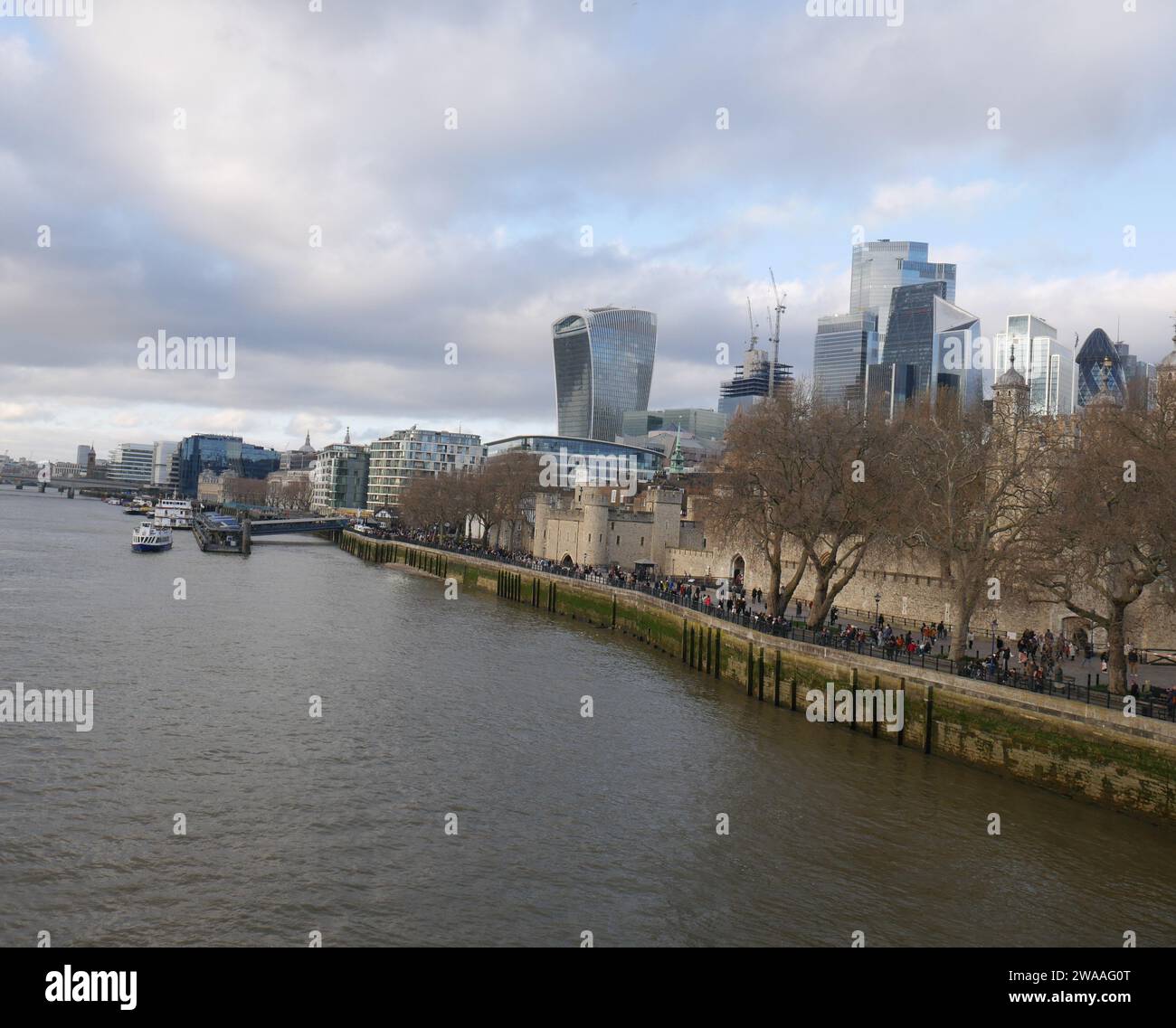 View of Tower of London from Tower Bridge Stock Photo - Alamy