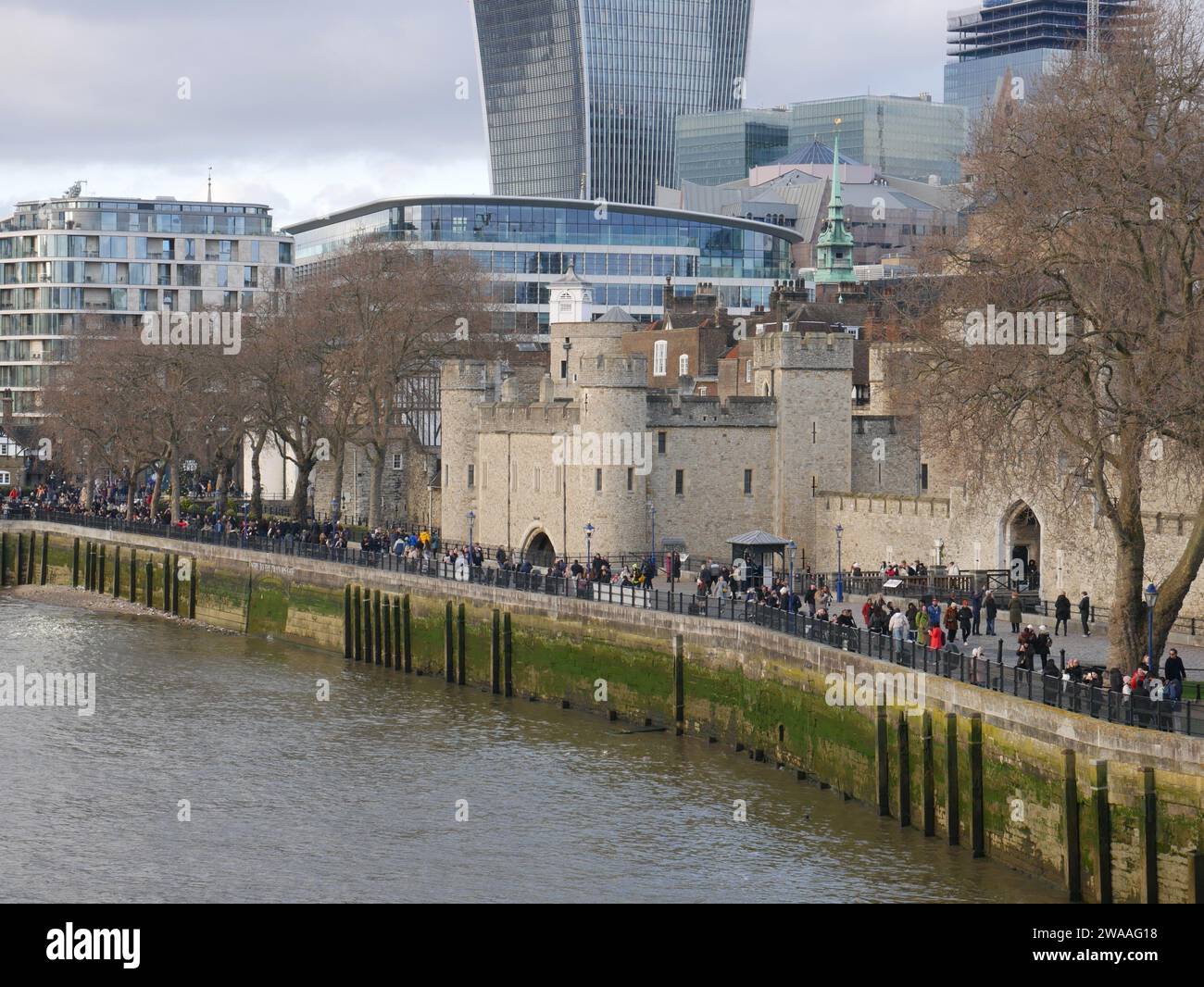 View of Tower of London from Tower Bridge Stock Photo - Alamy