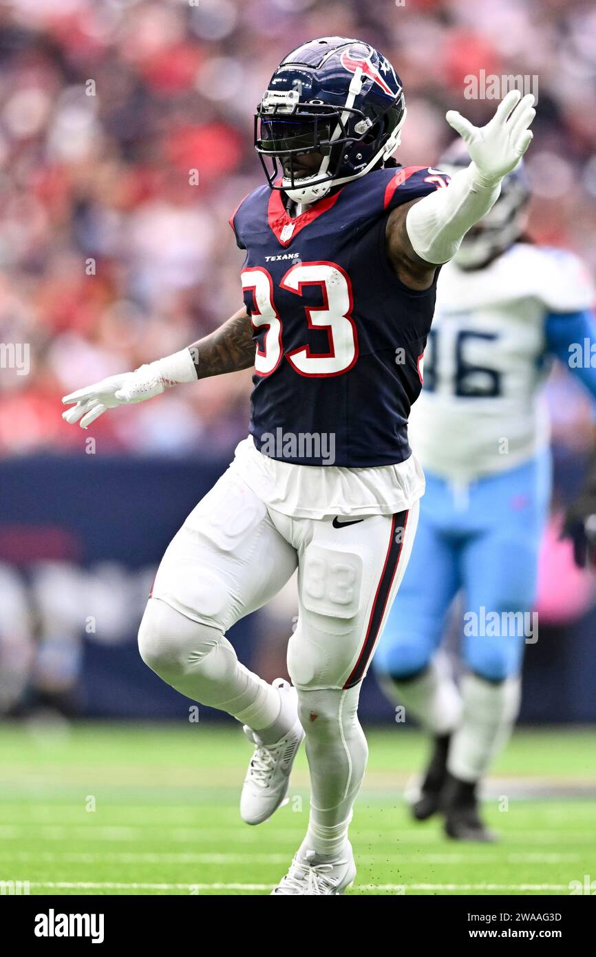 Houston Texans running back Dare Ogunbowale (33) in action against the ...