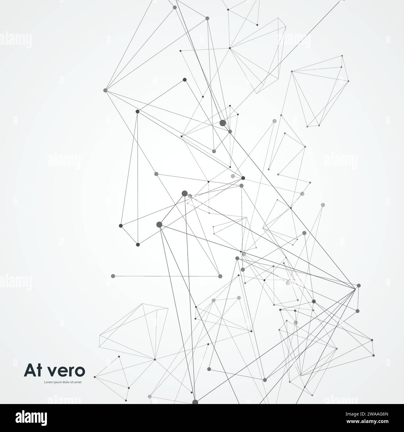 Vector dots and lines design. Concept modern futuristic background ...