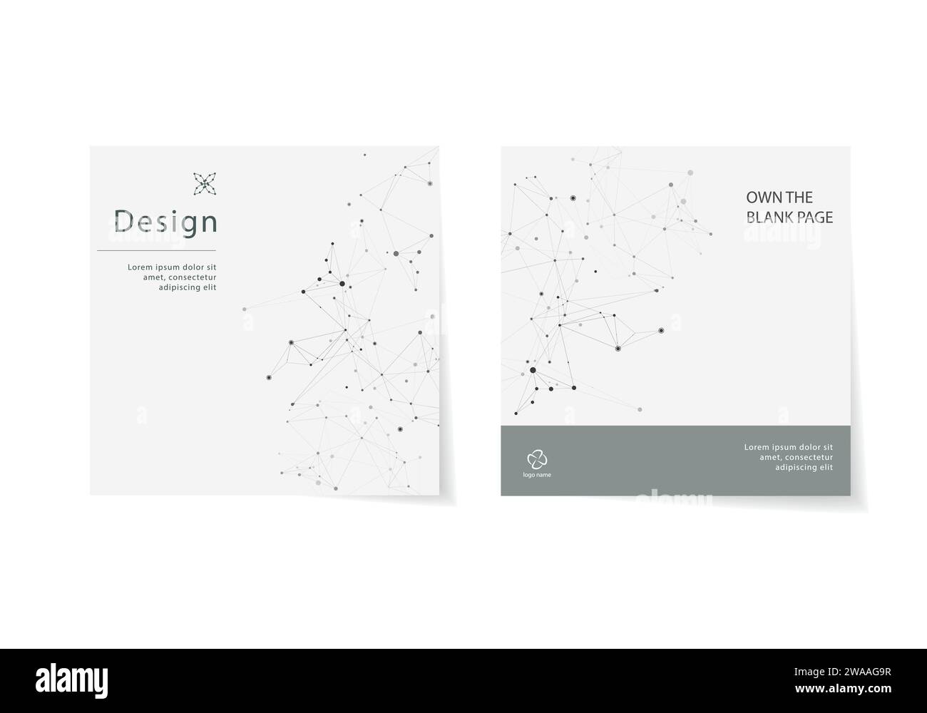 Abstract Polygonal Geometric Shape Molecule Structure Style With Connect Dots And Lines Vector