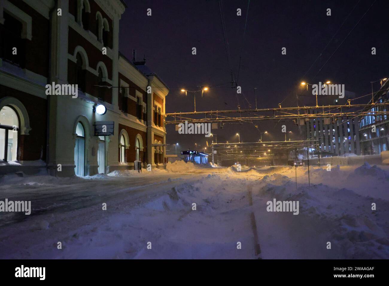 Oslo streets snow hi-res stock photography and images - Alamy
