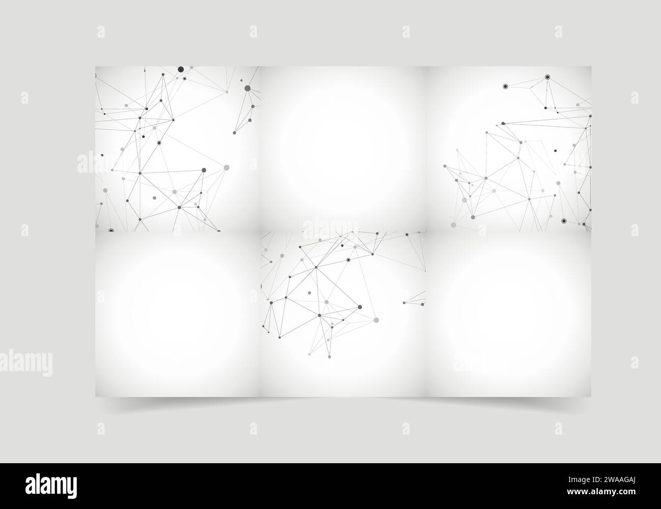 Vector Banner Design Modern Connecting Dots And Lines Global Network Connection Geometric