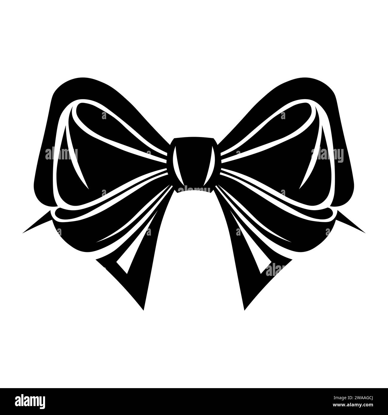 Black decorative bow Black and White Stock Photos & Images - Alamy