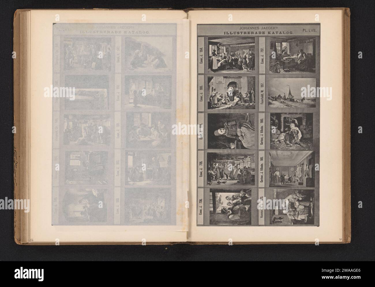Photo production of ten paintings of mainly Genrete scenes, Johannes ...