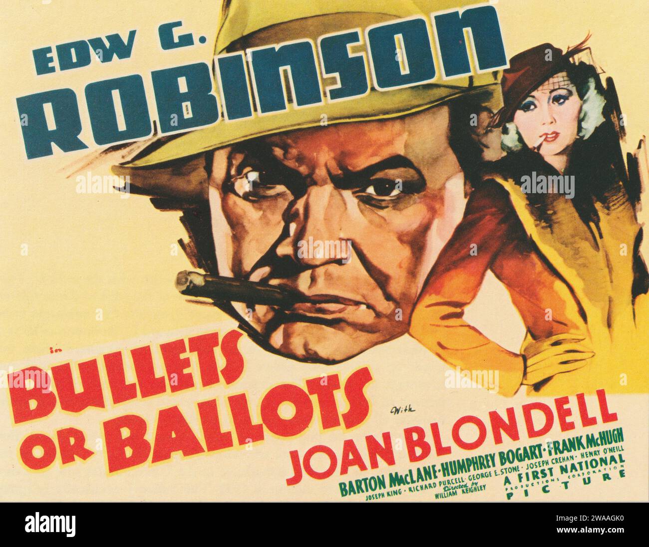 Bullets Or Ballots 1936 Edward G. Robinson Joan Blondell, Humphrey ...