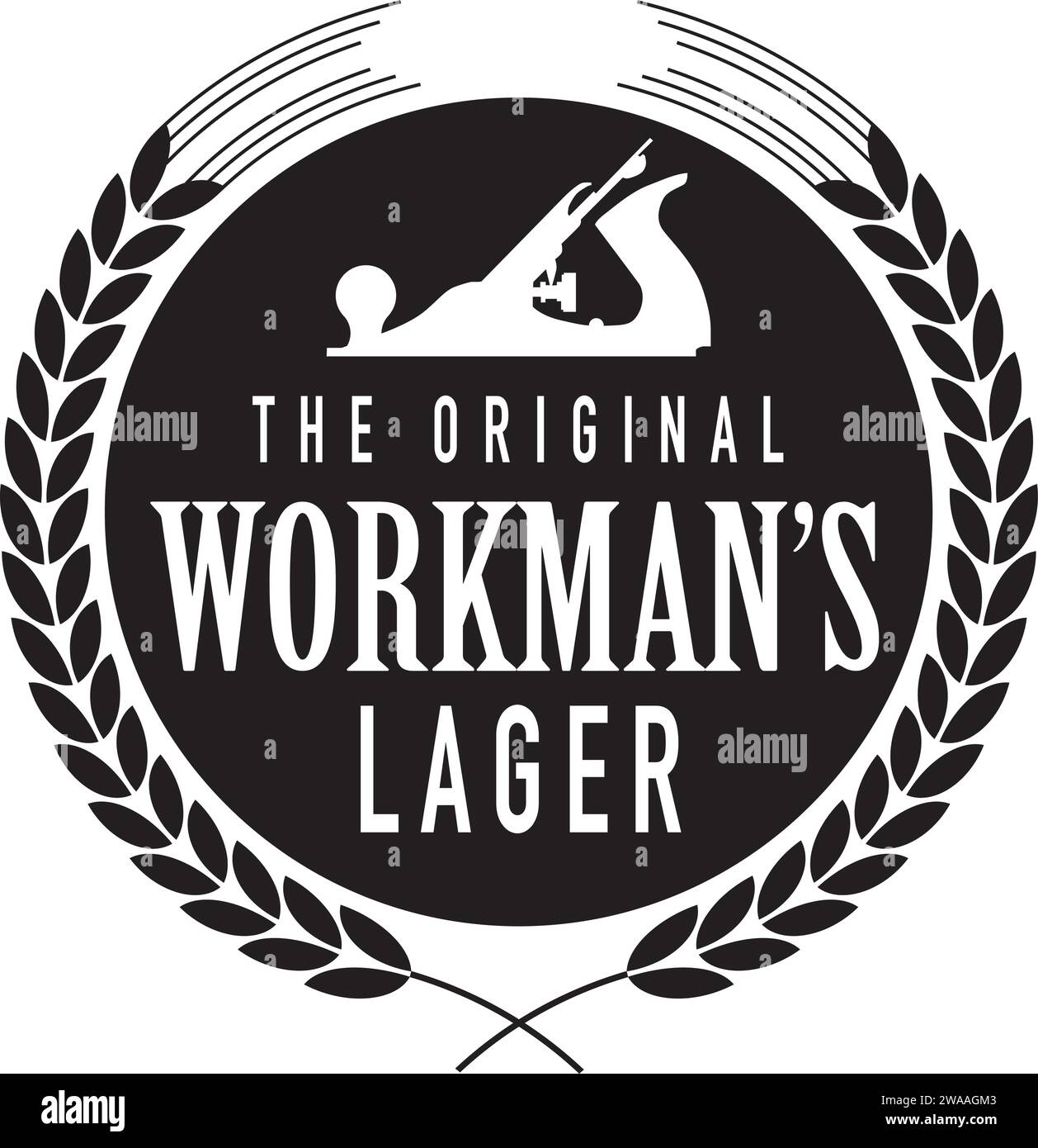 Beer logo design. Ideal for use in beer labels, brewery logos or t ...