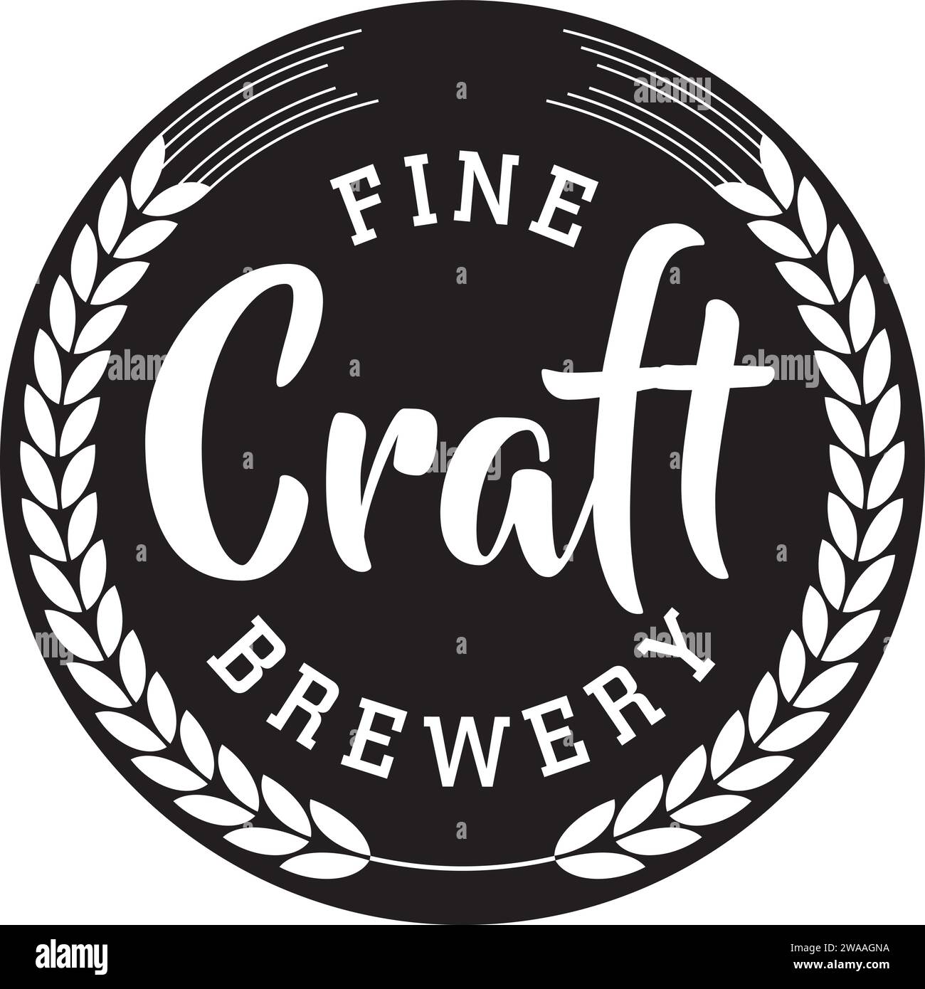 Beer logo design. Ideal for use in beer labels, brewery logos or t ...