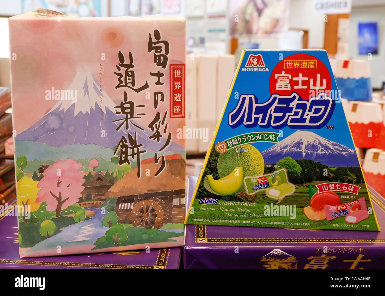 MOUNT FUJI PRODUCTS MERCHANDISING IN JAPAN Stock Photo - Alamy