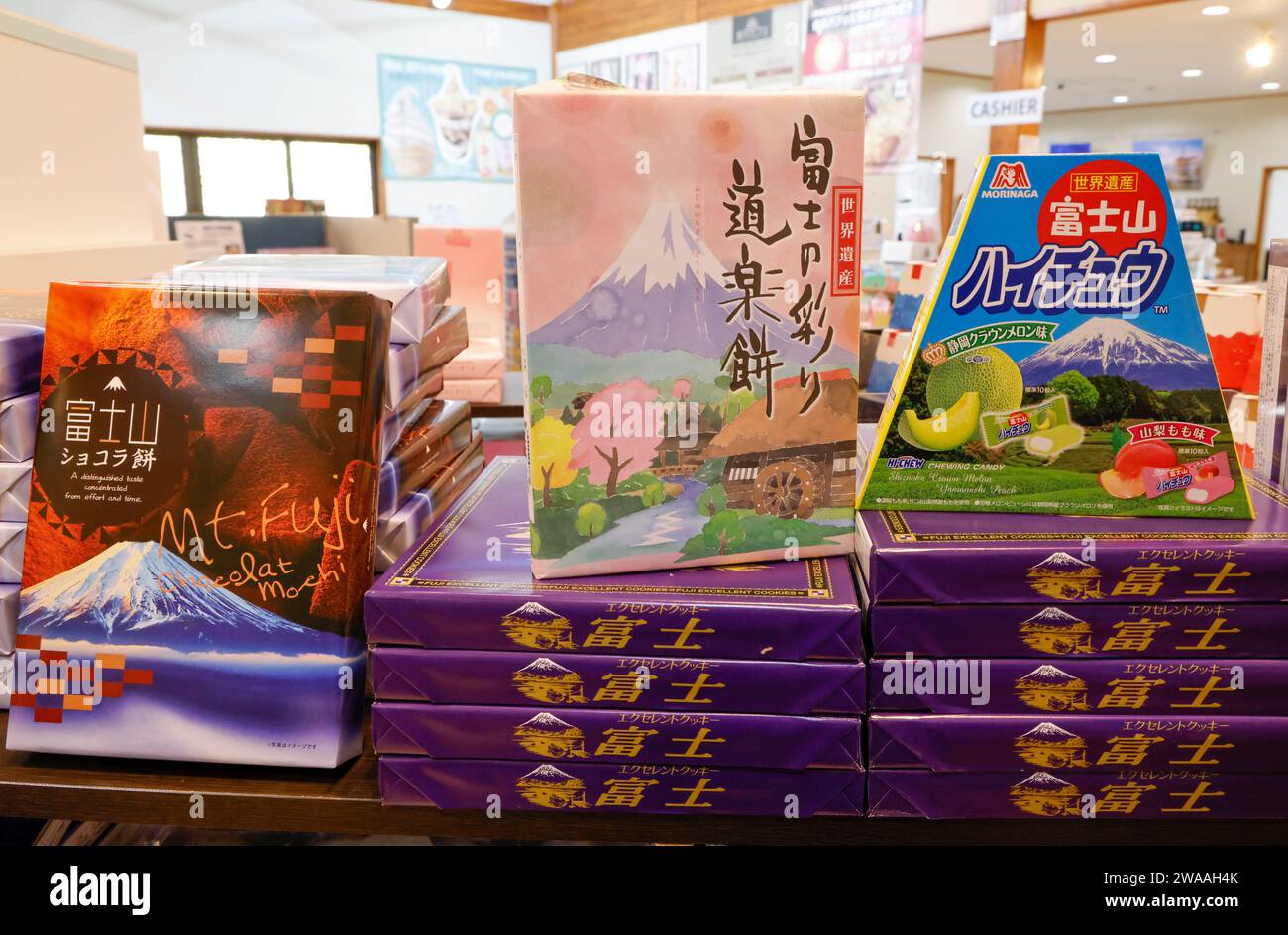 MOUNT FUJI PRODUCTS MERCHANDISING IN JAPAN Stock Photo - Alamy