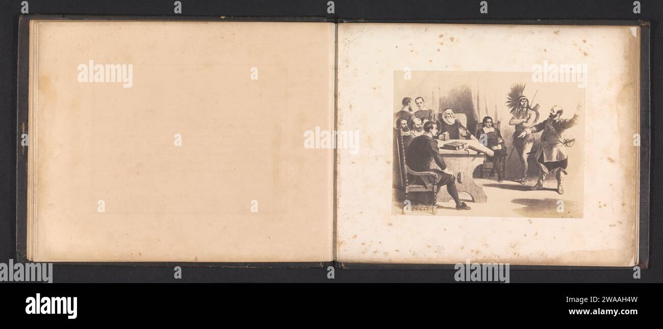 Photo production of a drawing, representing Miles Standish for ...