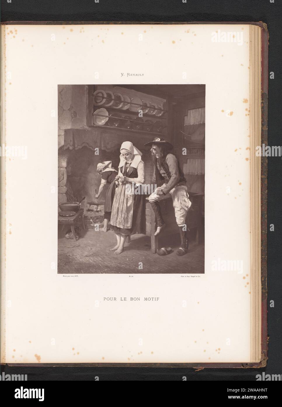 Reproductie van Pour le bon motif door V. Renault, Goupil & Cie., after ...