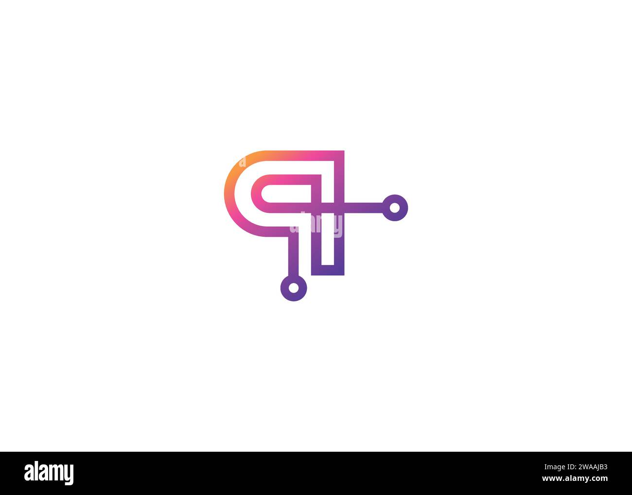 Letter Q Technology vector monogram logo design template. Letter Q ...