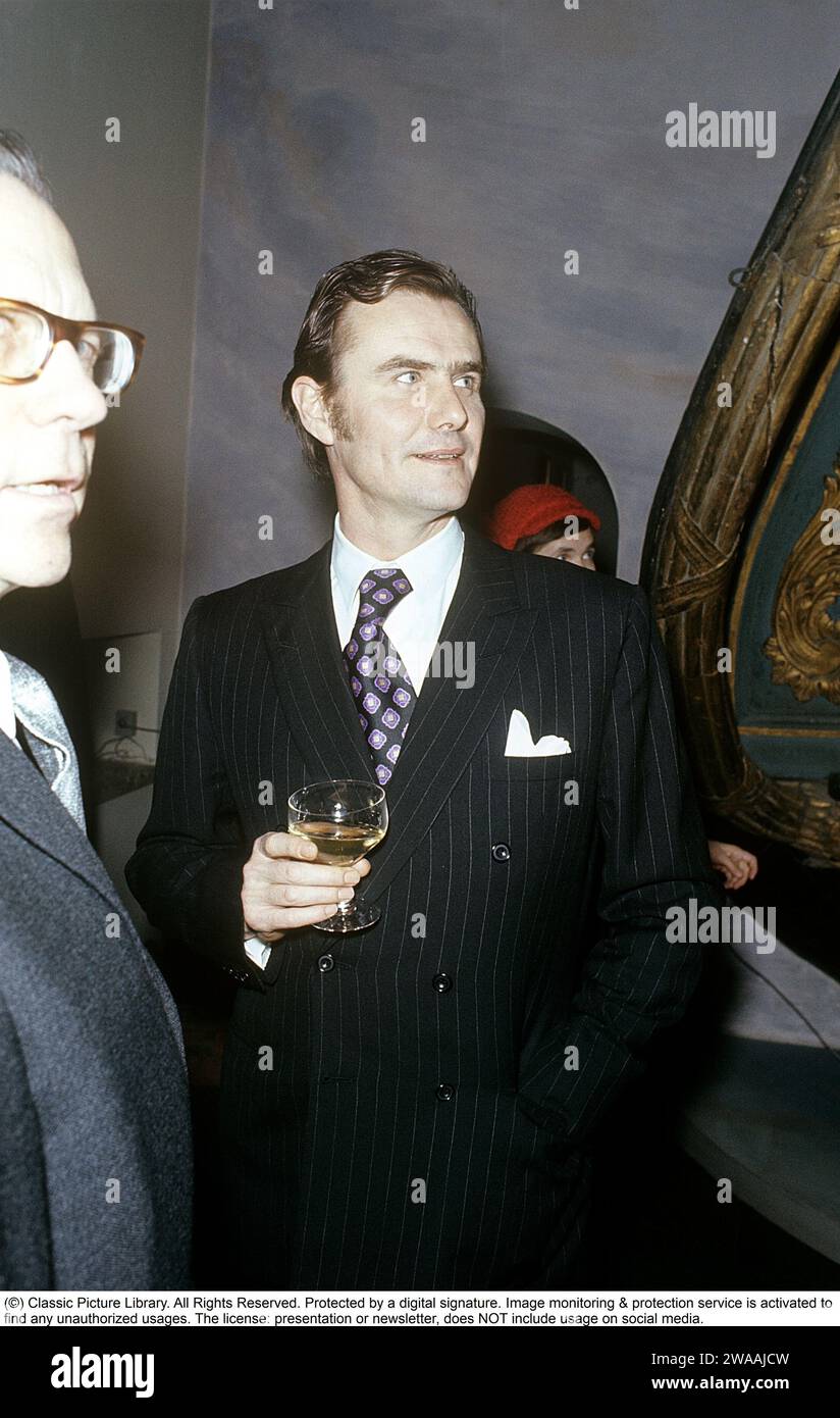 Margrethe II of Denmark. Pictured her husband prince Henrik of Denmark ...