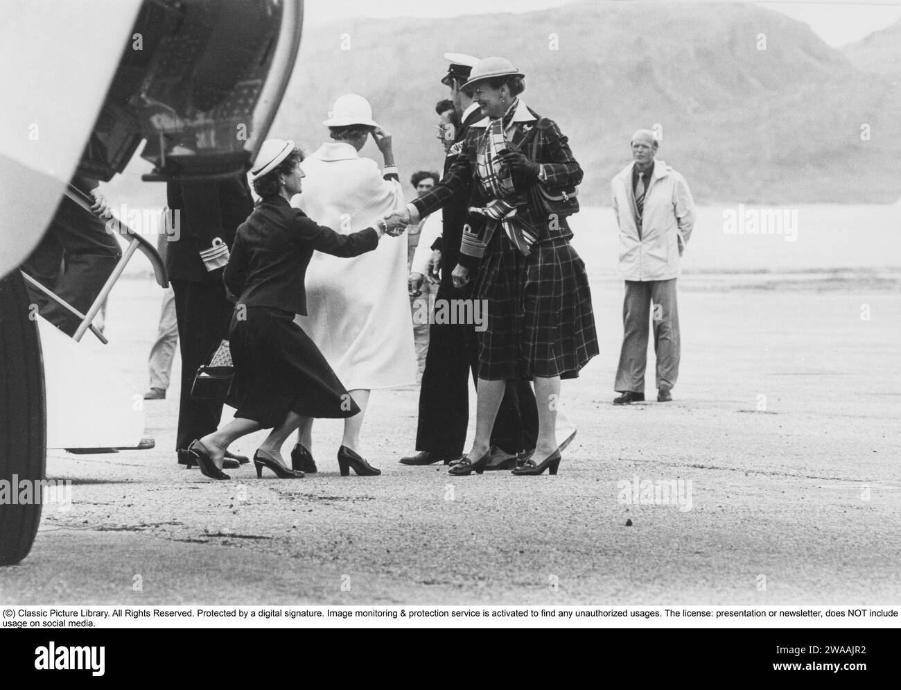 Queen Margrethe II of Denmark. Here with her husband Prince Henrik of ...