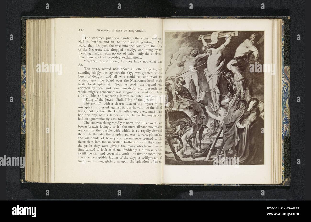 Photo production of a painting, representing Christ is stabbed by ...