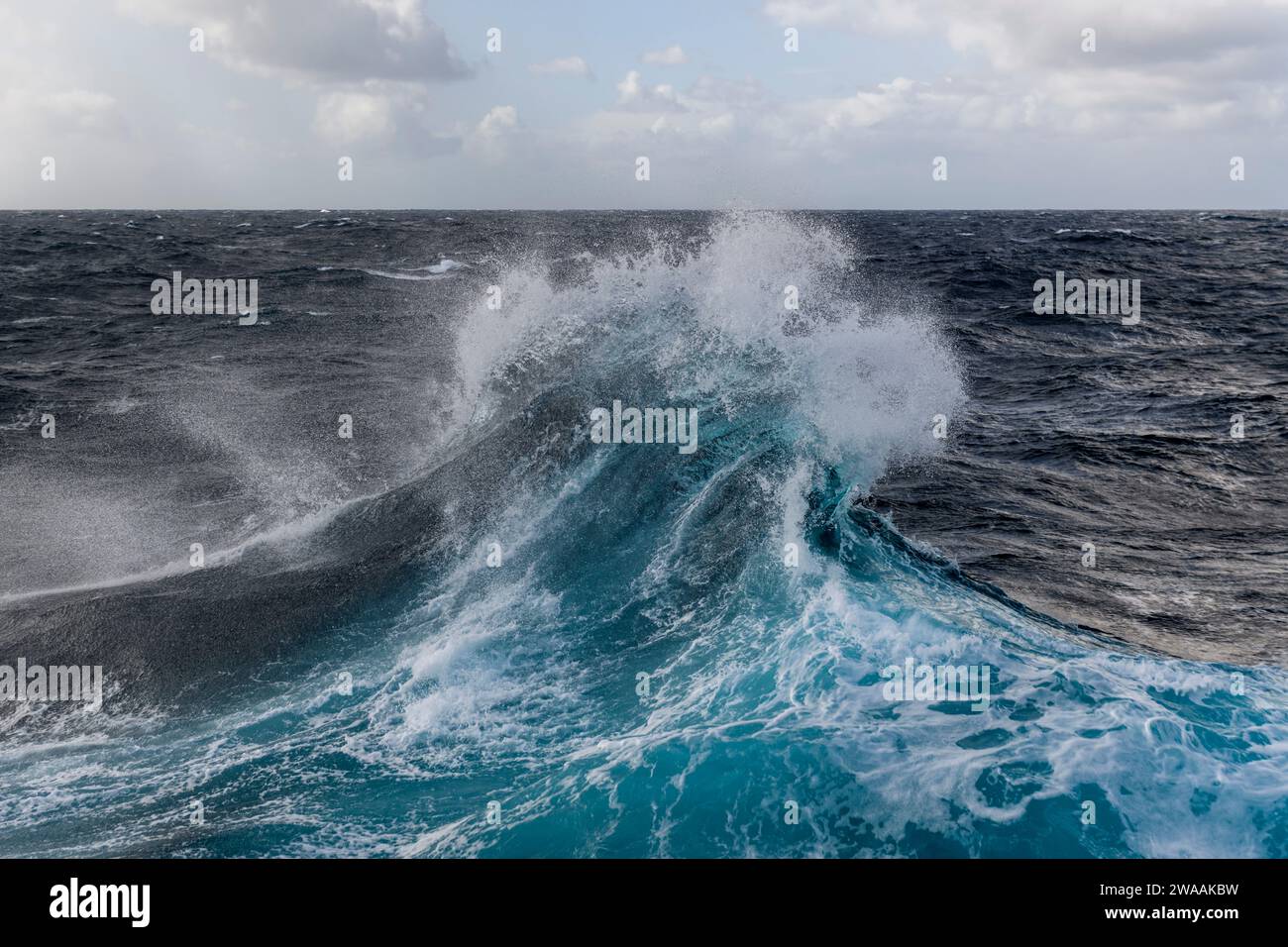 Big waves with beautiful lighting. Stormy sea, Bad weather. Gale. Rough ...