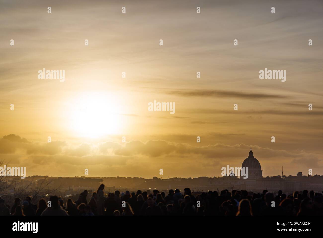 Sunset view over italian hi-res stock photography and images - Alamy