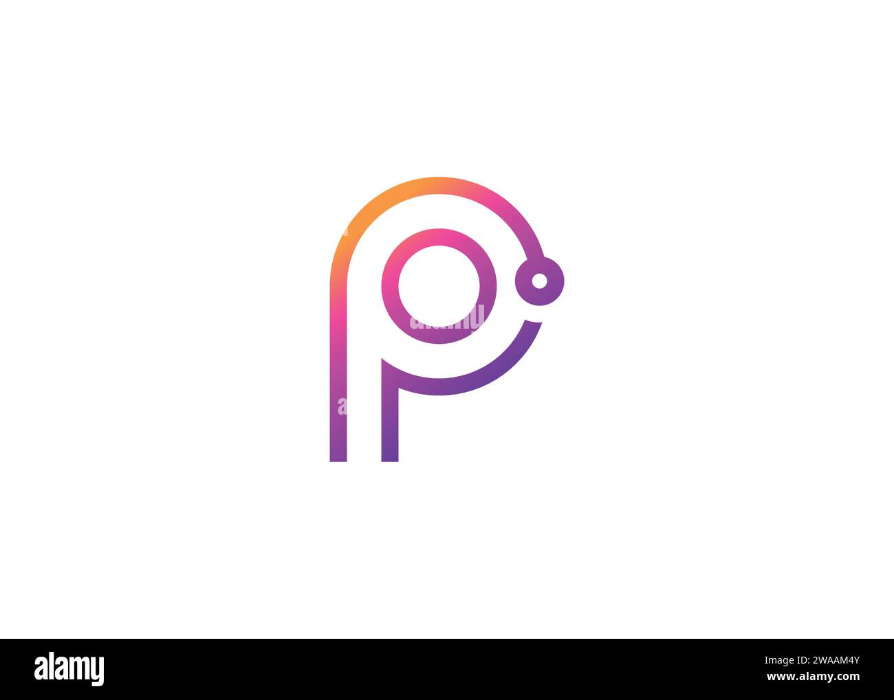 Letter p molecule Stock Vector Images - Alamy