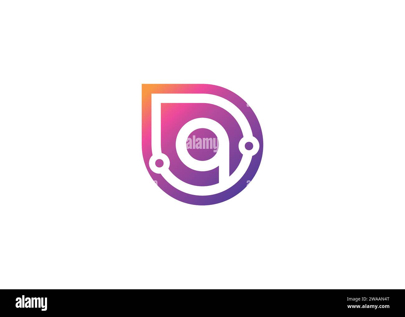 Letter Q Technology vector monogram logo design template. Letter Q ...