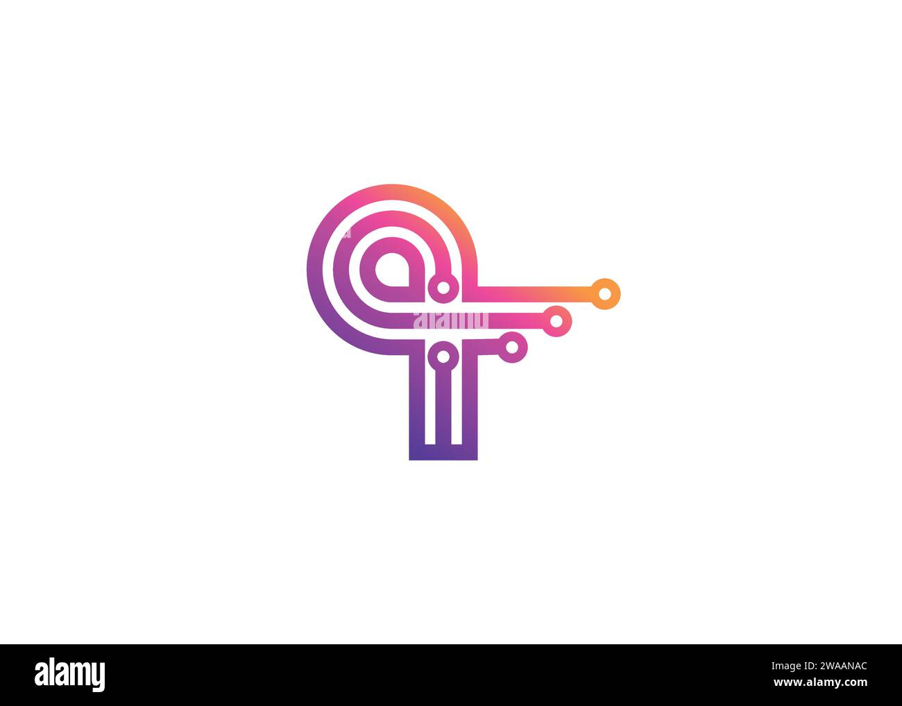 Letter Q Technology vector monogram logo design template. Letter Q ...