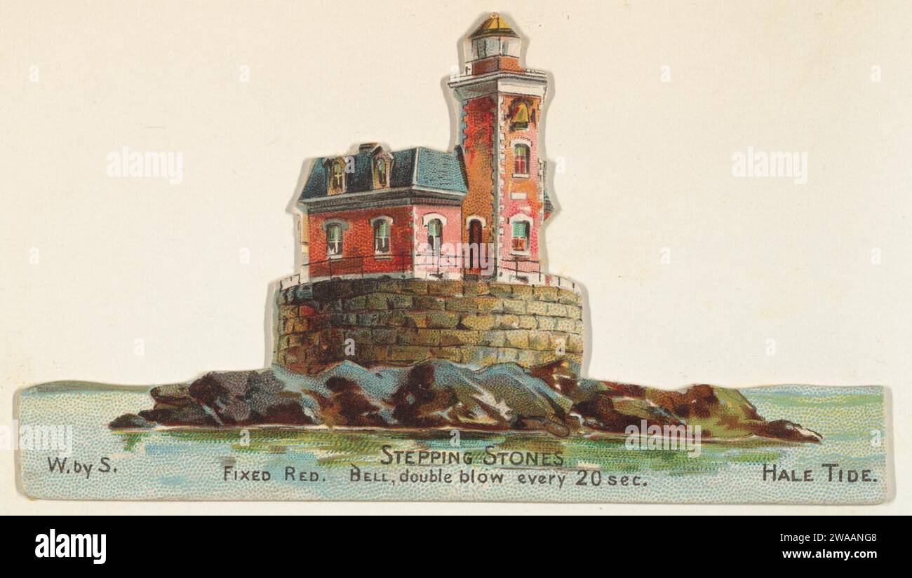 Stepping Stones, from the Lighthouses series (N119) issued by Duke Sons ...