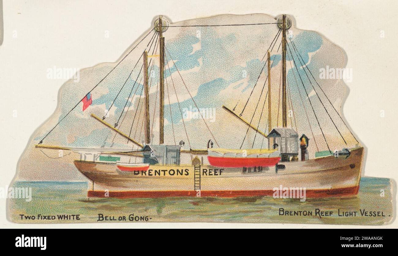Brenton Reef Light Vessel, from the Lighthouses series (N119) issued by ...