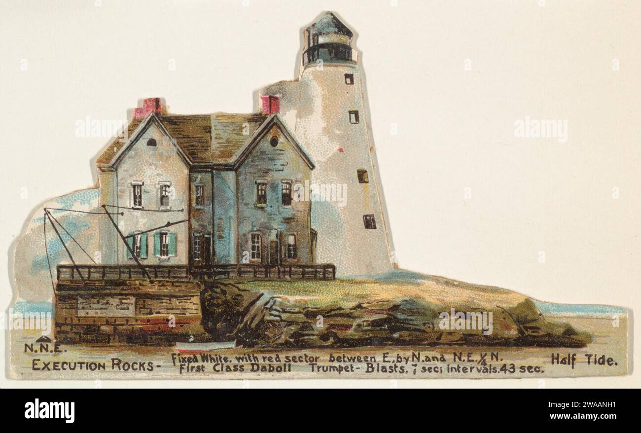 Execution Rocks, from the Lighthouses series (N119) issued by Duke Sons ...