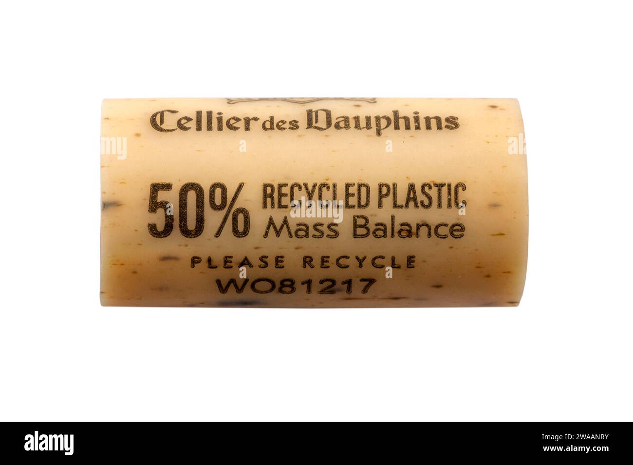 50% recycled plastic mass balance please recycle cork Cellier des ...
