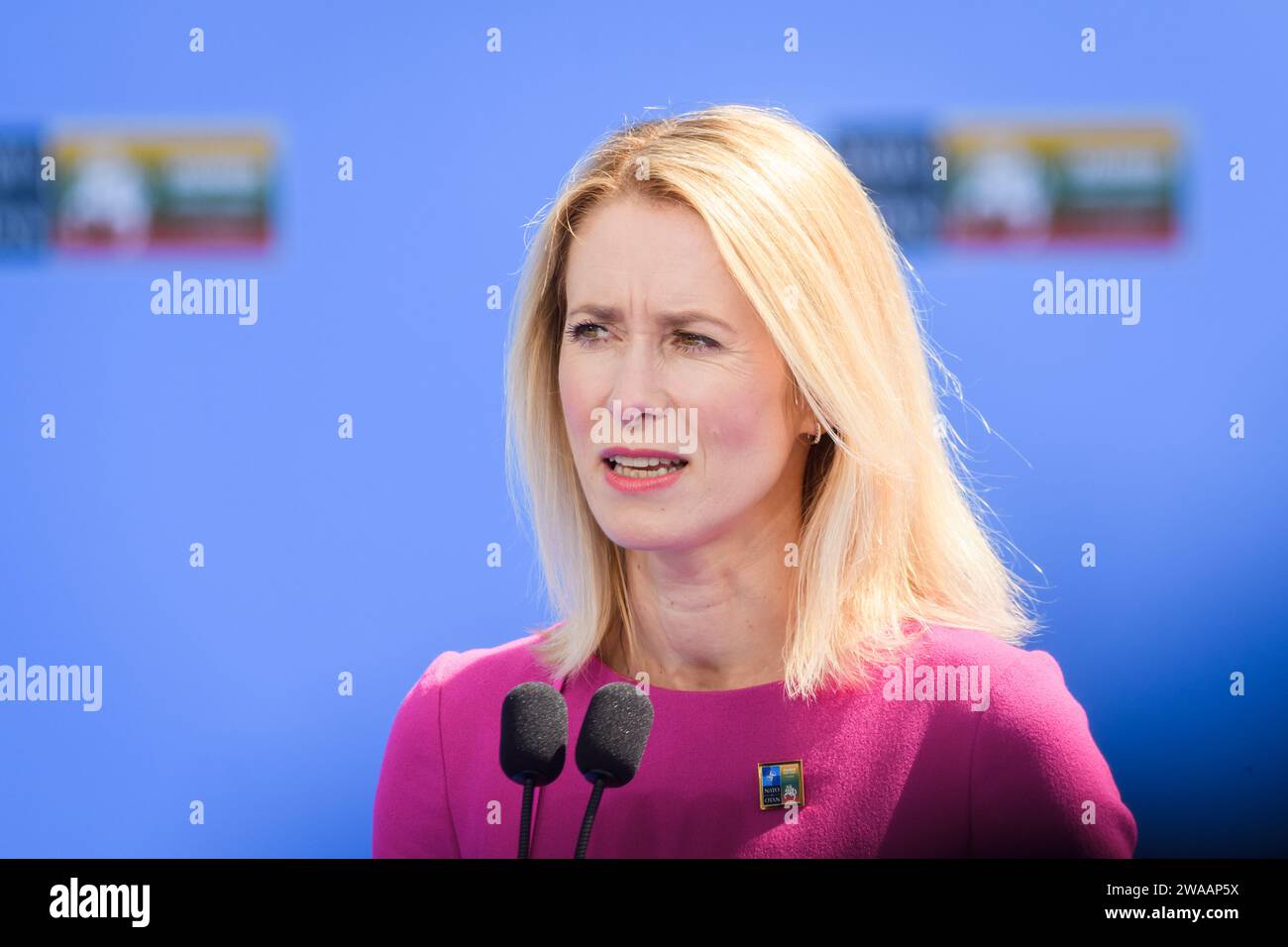 VILNIUS, LITHUANIA. 11th July 2023. Kaja Kallas, Prime Minister of ... VILNIUS, LITHUANIA. 11th July 2023. Kaja Kallas, Prime Minister of ...
