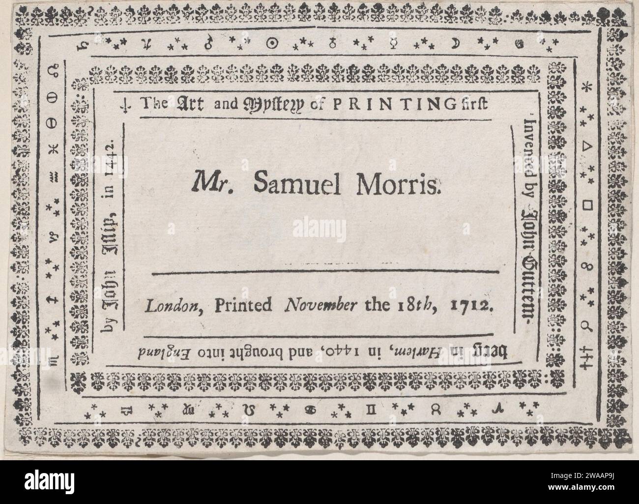 Mr samuel morris hi-res stock photography and images - Alamy