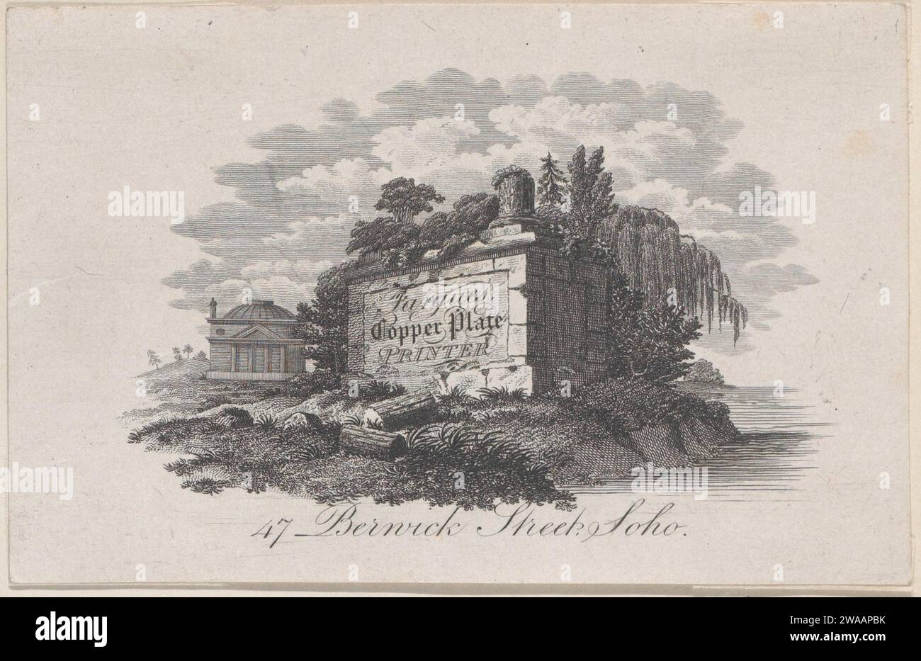 Trade Card for F.P. Fargues, Copper Plate Printer 1926 by Anonymous ...