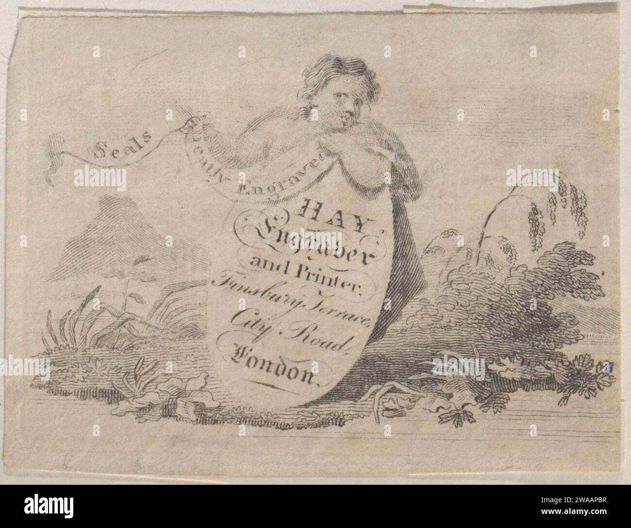 Trade Card for Hay, Engraver & Printer 1926 by Anonymous, British, 18th ...