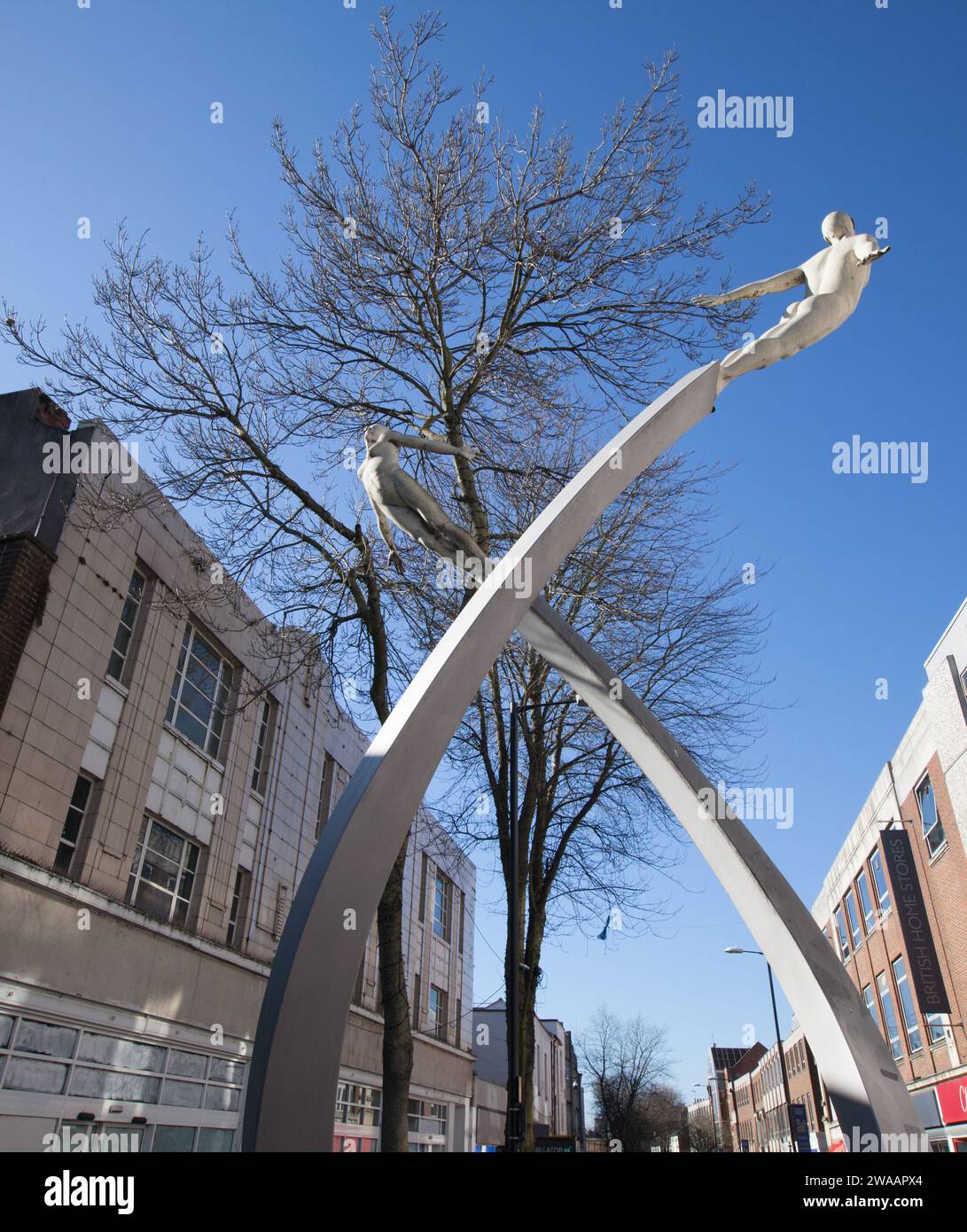 Dna statue, northampton hi-res stock photography and images - Alamy