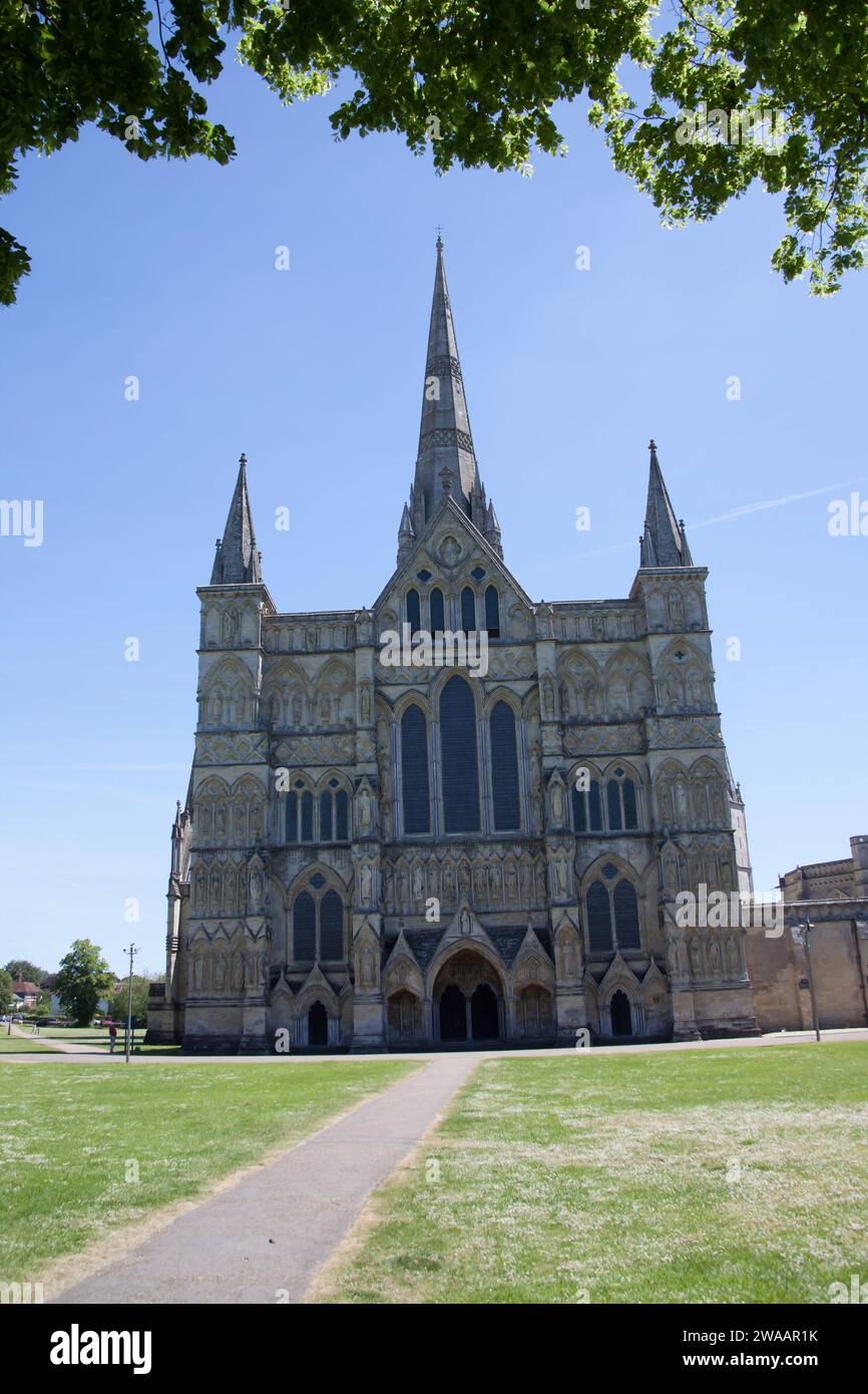 Views of Salisbury Cathedral in Wiltshire in the UK Stock Photo - Alamy