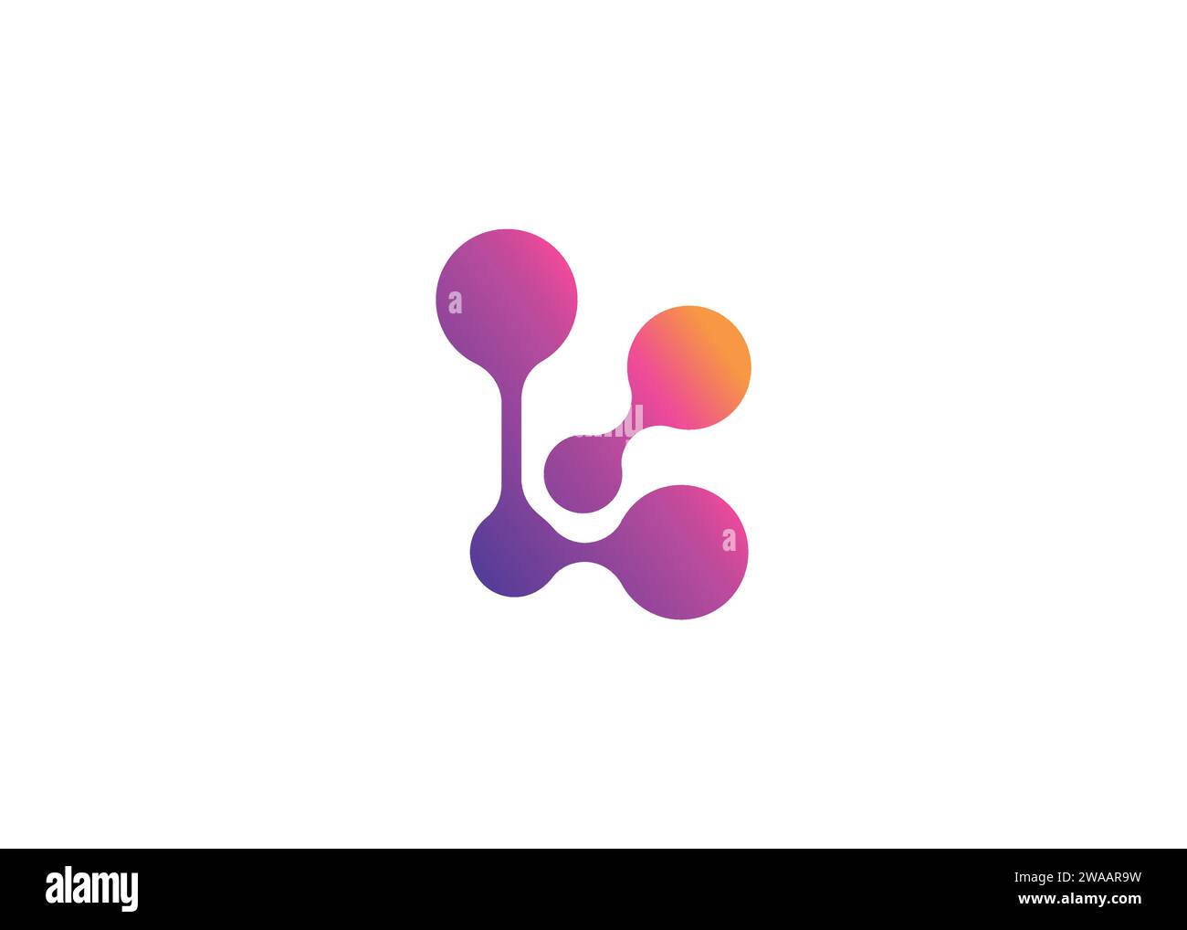 Letter L Technology vector monogram logo design template. Letter L ...