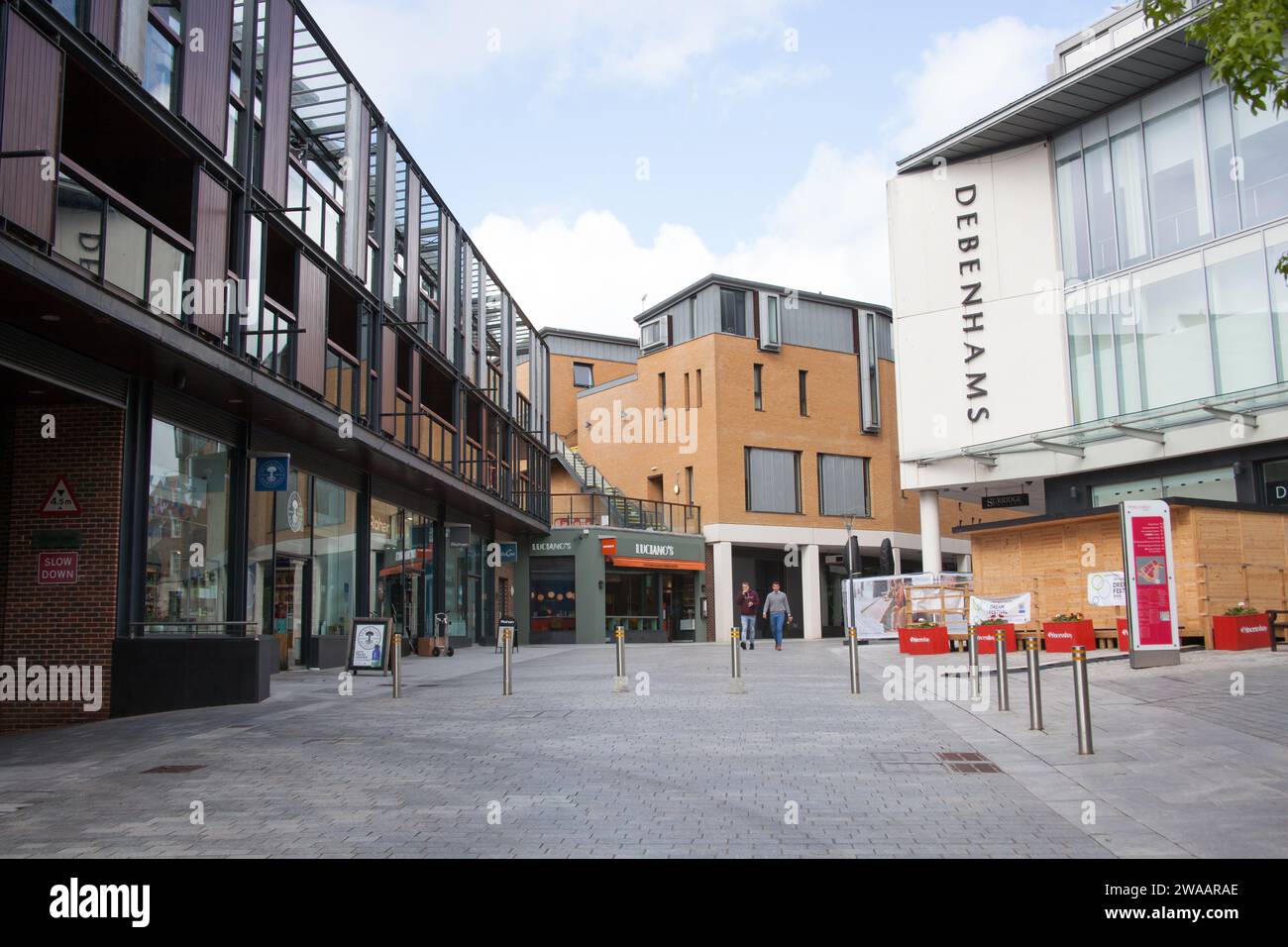 People on the High Street in Exeter, Devon in the UK Stock Photo - Alamy