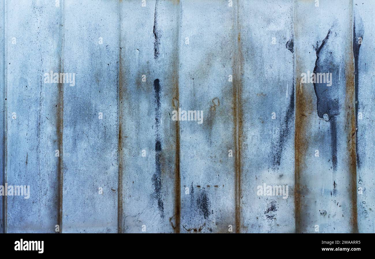 Aged steel plate. Industrial texture. Distructed blue painted metal ...