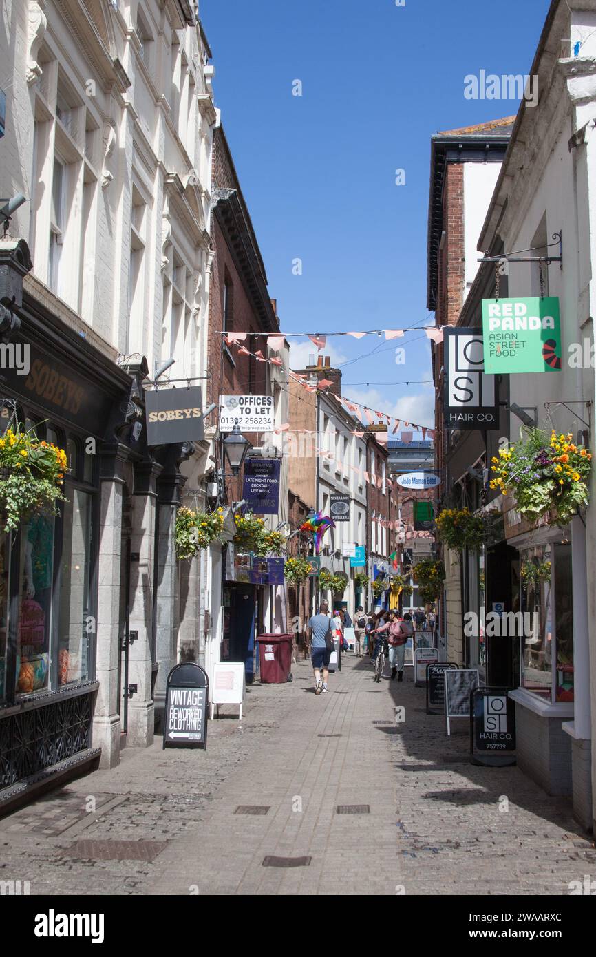 Views along Gandy Street in Exeter, Devon in the UK Stock Photo - Alamy