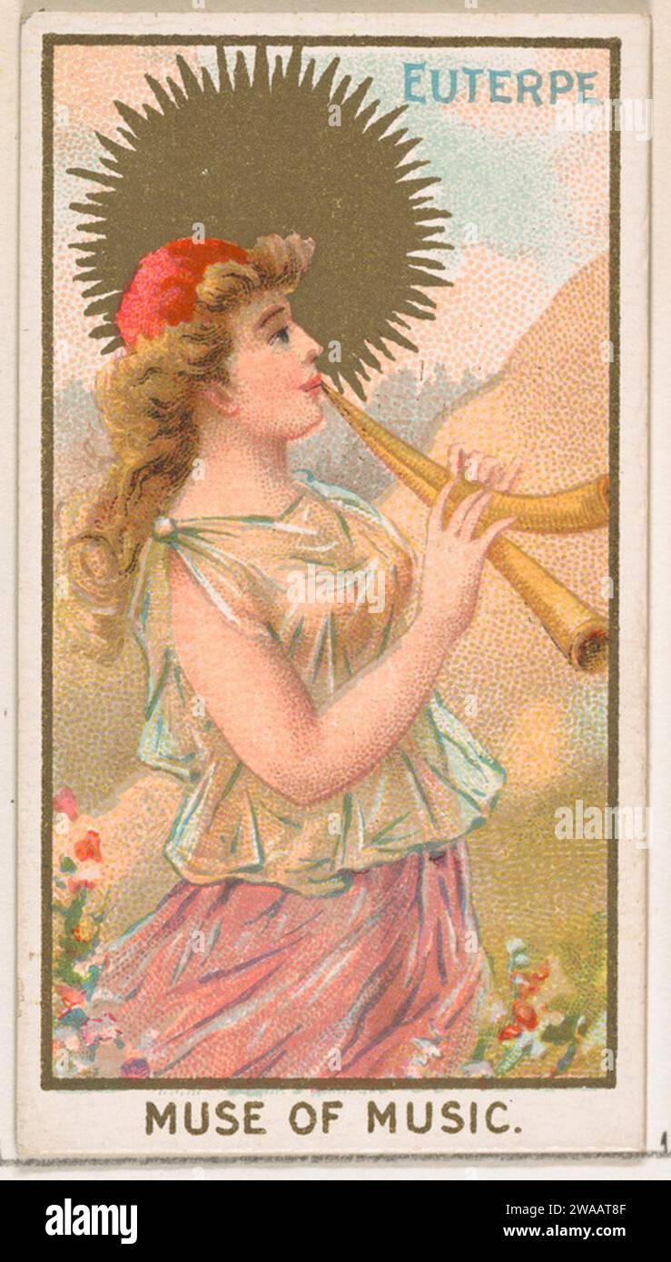 Euterpe, Muse of Music, from the Goddesses of the Greeks and Romans ...